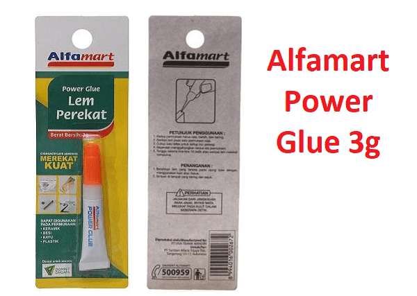 Alfamart Power Glue 3g, Lem Murah Tapi Serbaguna