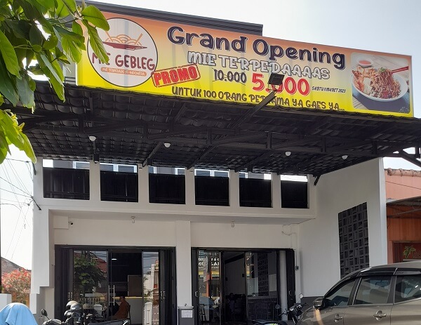 Ulasan Mie Gebleg di Unila dan Sukarame Bandar Lampung