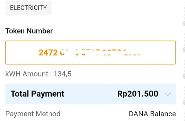 Cara Beli Token Listrik di DANA, Harga dan Biaya Adminnya